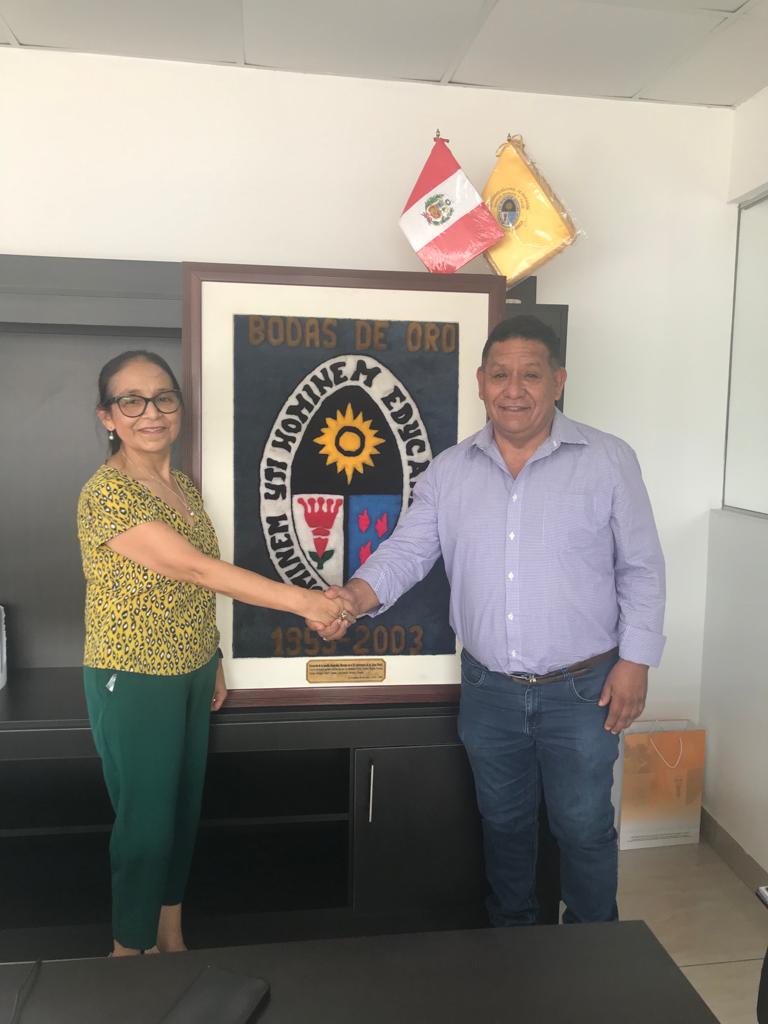 Rectora Lida Asencios recibió la visita del congresista Esdras Medina - Universidad Nacional de ...