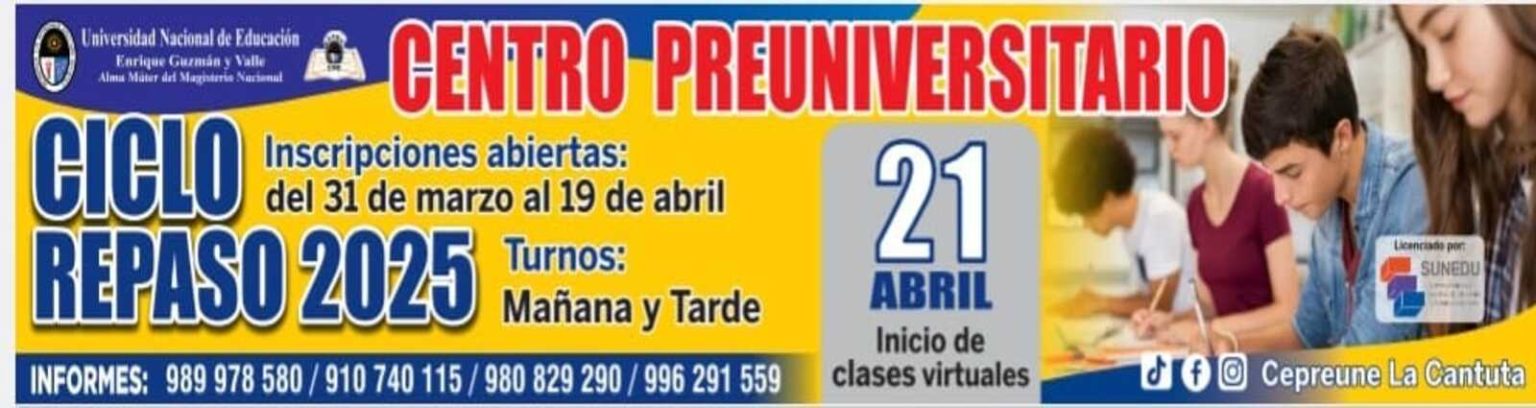 Universidad Nacional de Educación Enrique Guzmán y Valle – UNE